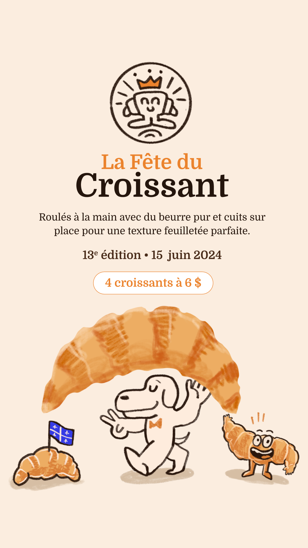 Kit Marketing - La Fête du Croissant / 4 croissants pour 6